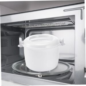 RORPOIR Rice Cooker Rice Maker for Microwave Food Storage Bowl Microwave Bowl with Lid Microwave Rice Pots Microwave Rice Cooking Microwave Steamer Basket Travel Pasta Insulation Plastic