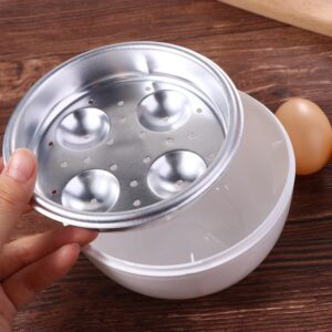 4 Grids Egg Cooker, Microwave Oven Egg Steamer, Microwave Special Egg Boiler For Home Breakfast Home Egg Cooking Tools