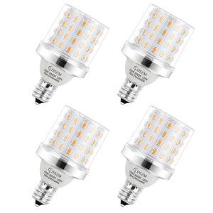 e12 led light bulb 120w equivalent 1200lumen 3000k warm white 15w led corn light bulb super bright g45 led bulb non-dimmable ceiling fan light bulbs, e12 small base candelabra led light bulbs, 4 pack