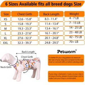 PetWarm Dog Surgical Recovery Suit Female,Substitute E-Collar & Cone Prevent Licking Dog Onesies Pet Surgery Recovery Suit Female Male Dog Onesie for Spay Neuter,Zoo Pattern,Yellow,L