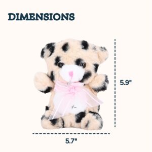 PixieCrush Teddy Bears Stuffed Animals Bundles - Big Teddy Bear for Baby Shower - Teddy Bear for Baby Soft and Durable - Handstitched Nose and Satin Bow Teddy Stuffed - Set of 4 - Polkadot