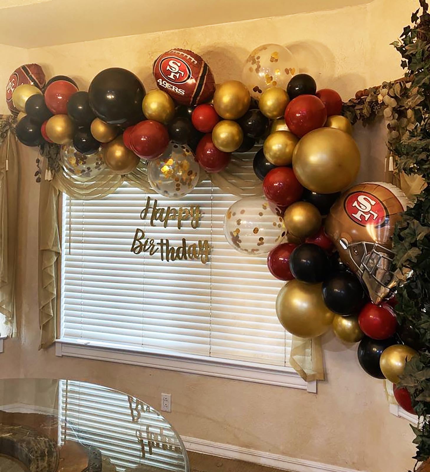 Graduation Decorations Burgundy Black Gold 2024/Maroon Gold Graduation Party Decorations FSU/Wizard Party Decorations/Burgundy Gold Black Balloons Burgundy Gold Birthday Decorations