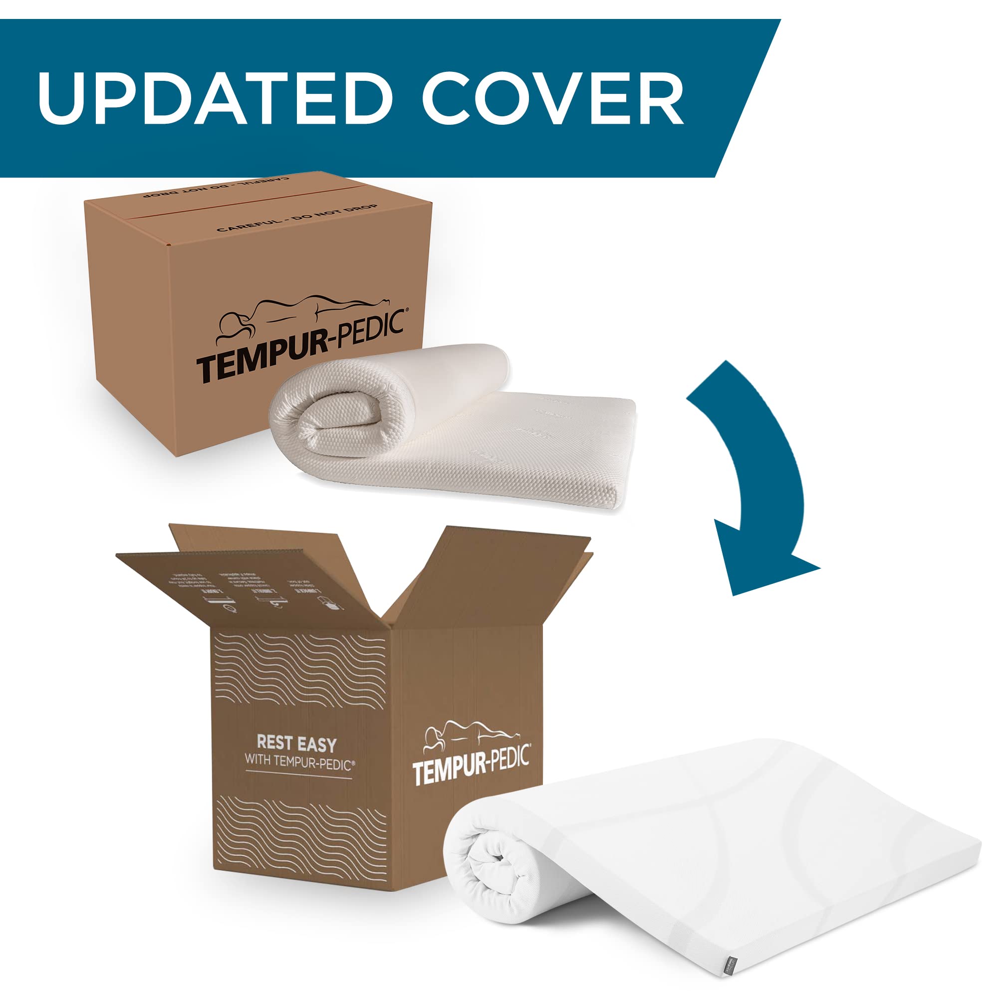 TEMPUR-Adapt (Supreme) 3" Memory Foam Mattress Topper and Tempur-Pedic TEMPUR-Cloud Breeze Dual Cooling Pillow