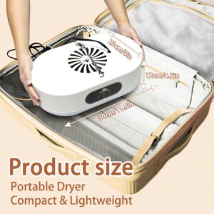 TUSAUW Portable Clothes Dryer, Mini Electric Dryer Machine portable hanging clothes dryer electric for Apartments, Travel, Dorm, RV, Home Small Foldable Dryers for Clothes Underwear