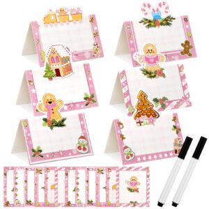 eersida christmas pink gingerbread man place cards for table holiday name cards gingerbread man table name cards christmas place card holders colorful birthday place cards for christmas