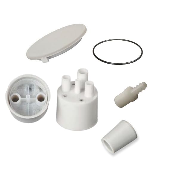 AmeriCan Goods Dental DCI International Vacuum Canister Type A Canister & Accessories 2 1/8”Complete Set Canister, Lid, Adappter, Plug, O-Ring (Complete Set)