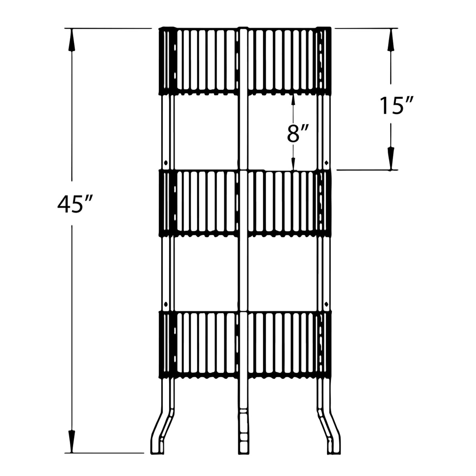 Azar Displays 300703-BLK 3 Tiered Round Wire Dump Bins, Black