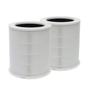 pureburg replacement filter compatible with dayette ap401 ap402 & jowset ap402 ap403 air purifiers,2-pack h13 hepa 4-stage filtration activated carbon 2-in-1