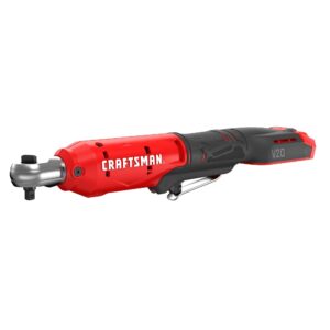 craftsman v20 cordless ratchet wrench, 1/4" drive, 35 ft-lbs of torque, bare tool only (cmcf934b)