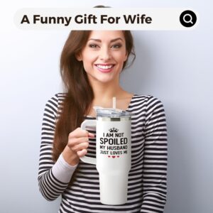 Gifts for Wife - Wife Gifts, Gifts for Her - Wedding Anniversary for Wife, Wife Birthday Gift Ideas, Christmas Gifts for Wife, Christmas Gifts for Her - I Love You Gifts for Her - 40 Oz Tumbler