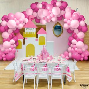 KatchOn, Pink Balloon Arch Kit - 18 Inch, Huge Pack of 186 | Hot Pink Balloons for Pink Party Decorations | Hot Pink Birthday Decorations | Bachelorette Party Decorations, Bridal Shower Decorations