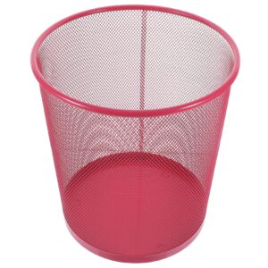 ciieeo barbed wire office corner basket waste basket pink plastic storage bins small trash can trash can household iron wastebasket trash bin metal basket small metal storage box