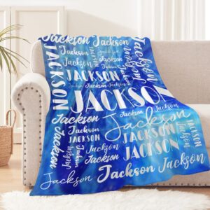 Customization of lover Personalized Blanket and Throw Customized Name Blanket for Kids Adult Flannel Custom Blanket (Color 11, 50''x60'')