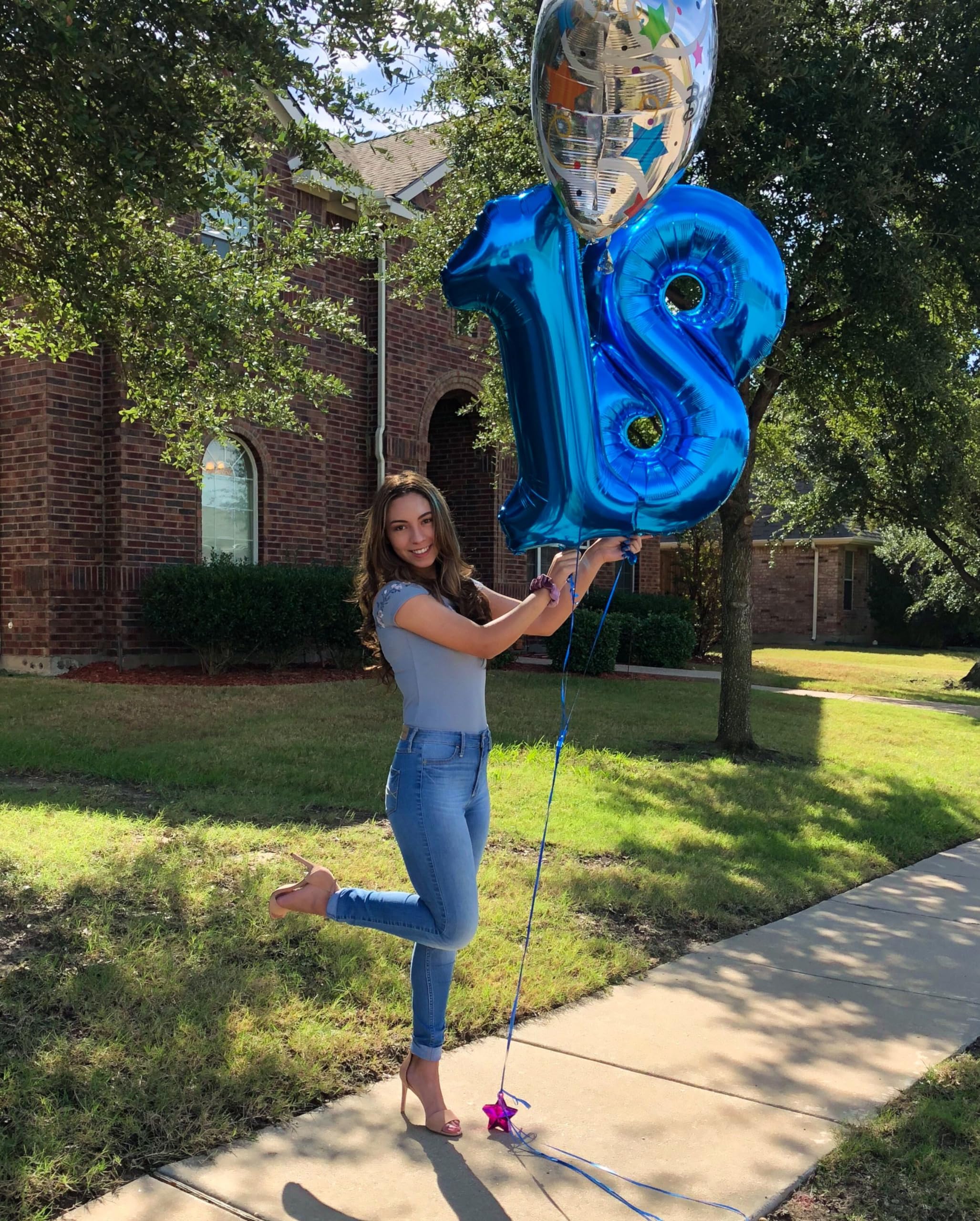 40 Inch Navy Blue 1 Balloon for First Birthday, Blue One 1st Number Balloon Birthday Decorations for Man, 10th 21st, Giant Number 1 Balloon