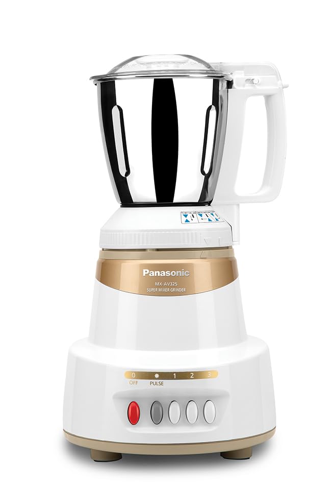 Panasonic Super Mixer Grinder MX-AV325 3 Stainless Steel Jars 600 Watts 110-120 Volt US & CANADA