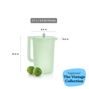 Tupperware Heritage 1 Gallon Pitcher in Mint - Dishwasher Safe & BPA Free