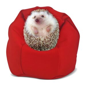 sezdeki hedgehog bed - pet bean bag bed small animal chair cozy sack with removable cover washable calming sleeping cushion cage accessories for hedgehog sugar glider hamster bearded dragon