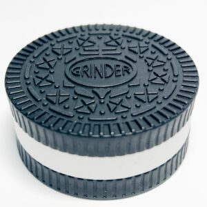 2.2 inch herb and spice grinder, pocket grinder with biscuit cookie shaped design