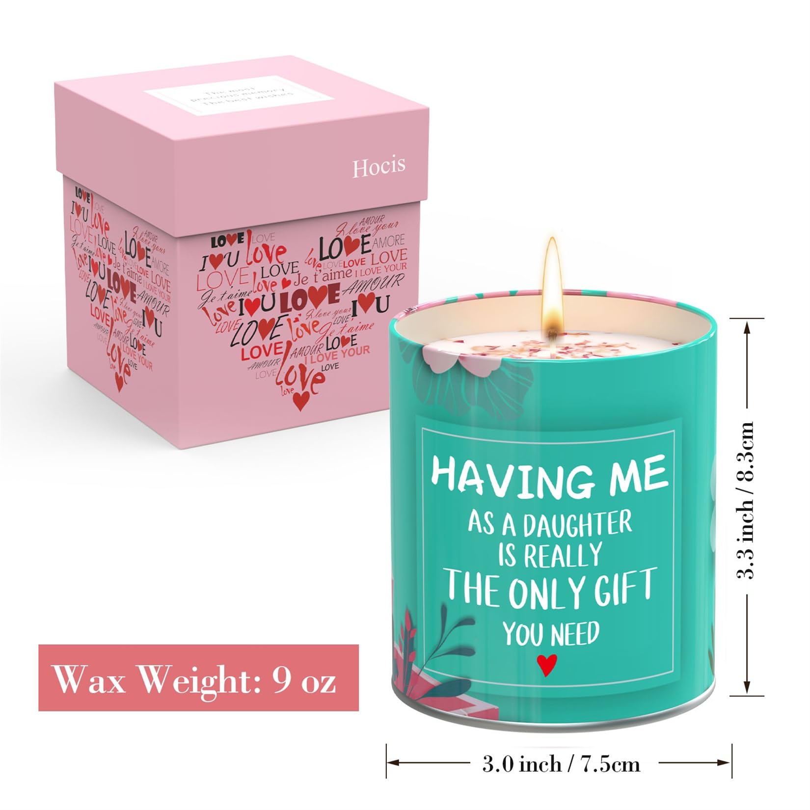 Mothers Day Gifts for Mom,Gifts from Daughter,Mom Gifts Ideas Birthday Gifts for Mom,Christmas Gifts for Mom Funny Gifts Ideas-Scented Candles 9oz