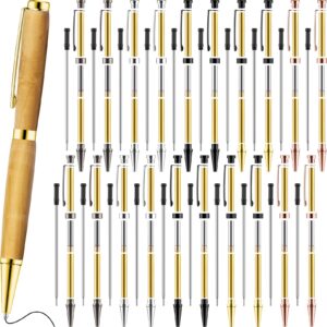 colarr 20 pcs 7mm slimline pen kit with refill wood turning twist pen kit lathe turning supplies for diy copper pen making friend teacher students gifts(assorted color, 20 sets)