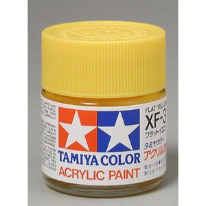 tamiya acrylic xf3 flat yellow tam81303 plastics paint acrylic