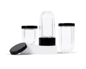 magic bullet deluxe upgrade kit, black, 12-ounce food blender, dishwasher safe