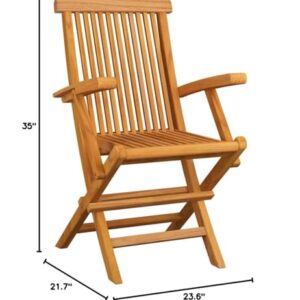 DYRJDJWIDHW Patio Chairs Patio Chairs,Outdoor Furniture,Outdoor Chairs,Balcony Furniture,Patio Furniture Set,Front Porch Decor,with Gray Cushions 2 pcs Solid Teak Wood