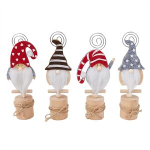 set of gnome place cards or holders - gnome card holders