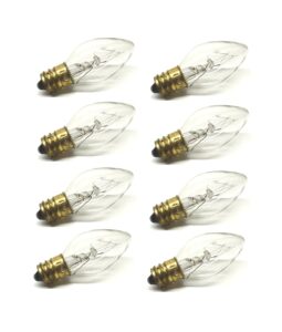 ui pro tools clear night light bulb replacement bulbs 5w 120v - 8 ct