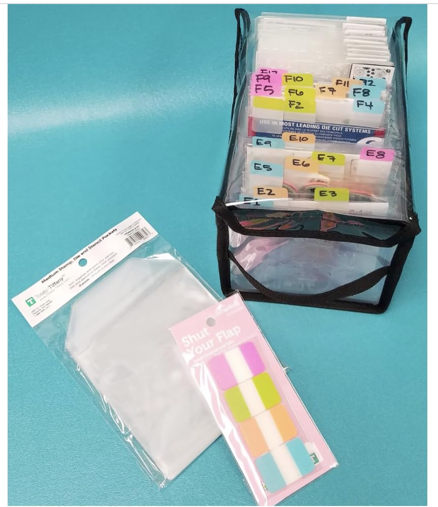 Denise Buddy Bag- Totally Tiffany - Easy 2 Organize - Perfect for Storing Alcohol Ink Markers, Embossing Folders, Acrylic Stamps, Card Panels, More