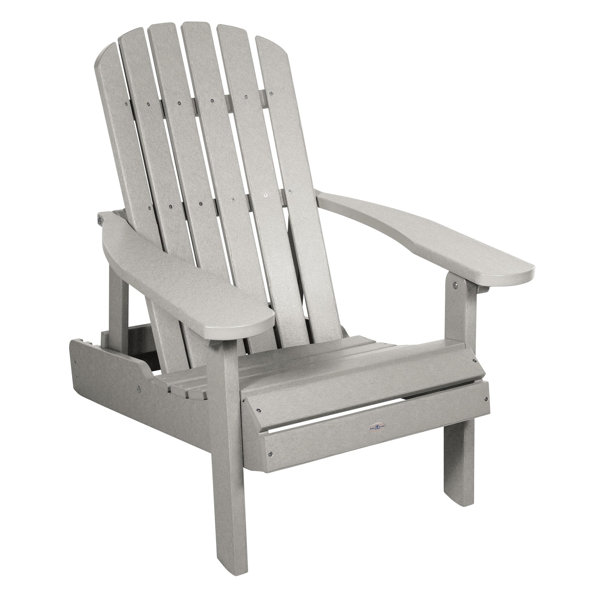 Bahia Verde Cape Folding and Reclining Adirondack Chair, Standard, Cove Gray