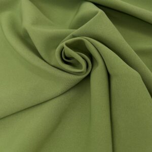 texco inc solid color polyester spandex 4-way twill stretch work clothes, formal wear, and diy projects/apparel fabric, green moss 3 yards