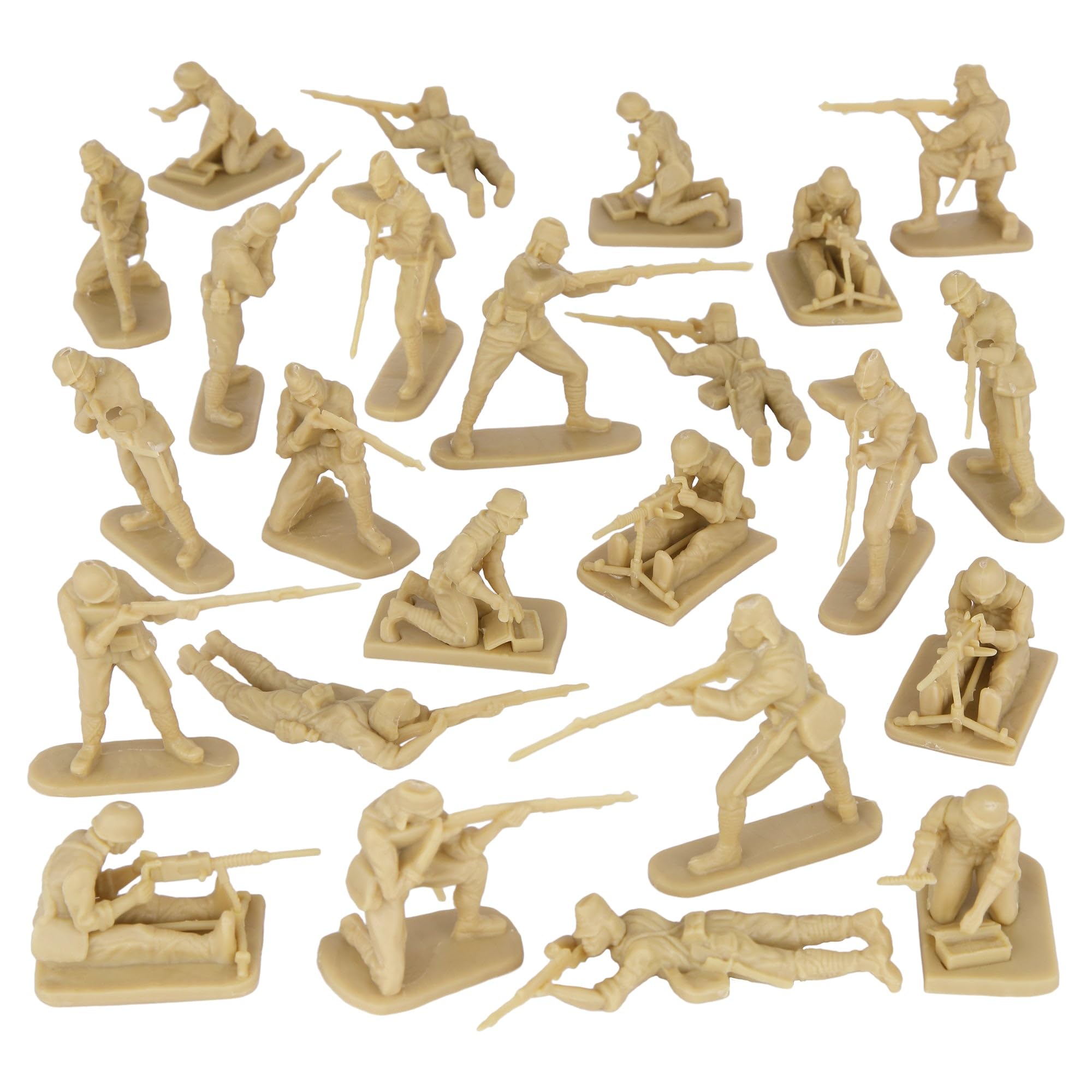 BMC CTS WW2 Japanese Plastic Army Men - 24pc Tan Imperial Japan Soldier Figures