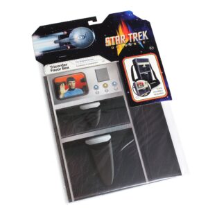 Tricorder Favor Box Star Trek Costume Accessory - The Original Series, Perfect for Sci-Fi Birthday, Cosplay Fans - Licensed, with Mr. Spock's Vulcan Salute