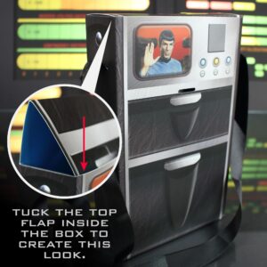 Tricorder Favor Box Star Trek Costume Accessory - The Original Series, Perfect for Sci-Fi Birthday, Cosplay Fans - Licensed, with Mr. Spock's Vulcan Salute