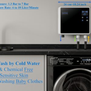 SantiCleana Ozone Laundry Washer System - 2 Outlets! - Stainless Sprayer - Black Hose