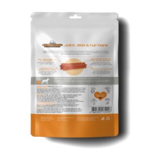 Fabrechew Orange Joint, Skin & Fur Care Dog Treats : High-Protein Dental Snacks with Cricket Protein, Hypoallergenic, Meat Free, Supports Joint Health & Promotes Skin and Coat, Soft Type (14 Pcs)