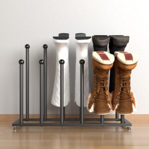 sinkhanun boot rack shoe organizer - stainless steel boot organizer for tall boots, rain boot for entryway, closet floor