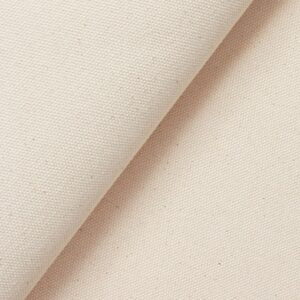 cotton duck #8 (18 oz) canvas 60" hypoallergenic heavy duty fabric by the yard - natural