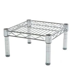 shelving inc. 10" d x 30" w x 6" h chrome wire shelving with 1 tier shelf, weight capacity 800lbs per shelf