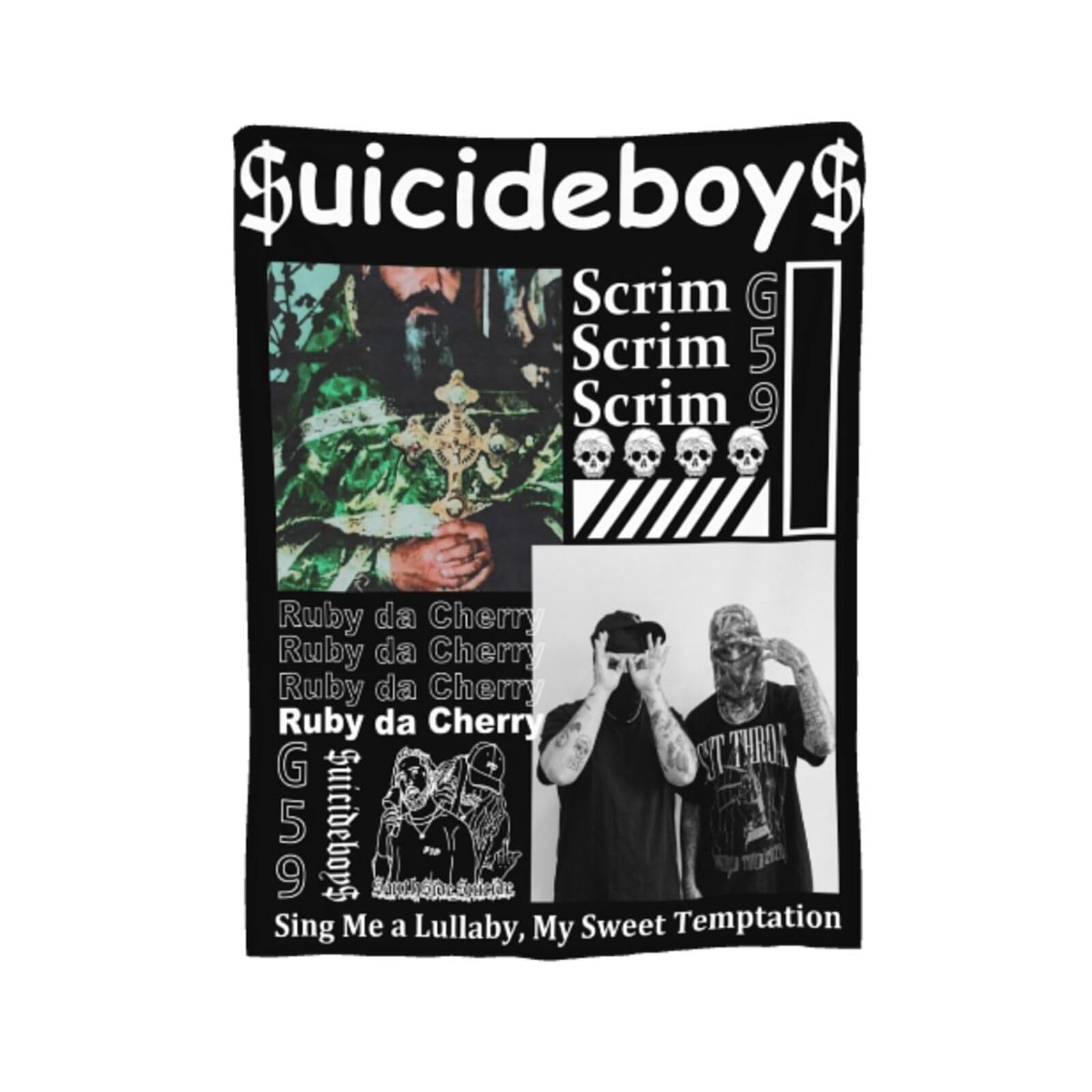 Suicide Hip Hop Music Boys Blanket, Ultra-Soft Micro Fleece Cover Blanket for Couch Sofa Bed, Warm Soft Throw Blanket, Graphic Bed Blanket for All Season