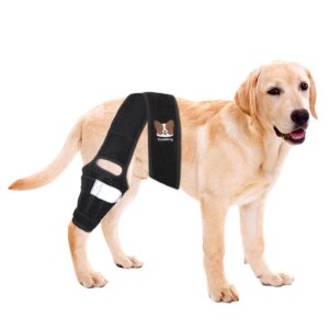 tinahiking dog knee brace for torn acl hind leg,knee brace for dogs acl with side stabilizers, rear leg braces for dogs luxating patella, ligament injury,joint pain,dog leg brace keeps joint stable