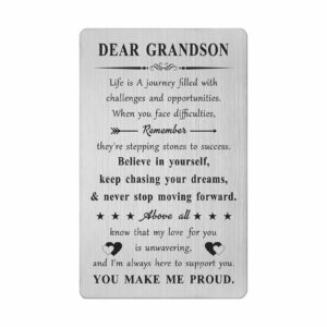 dgxmd grandson gifts from grandma - i love you grandson - grandson birthday graduation christmas gifts from grandpa