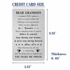 DGXMD Grandson Gifts from Grandma - I Love You Grandson - Grandson Birthday Graduation Christmas Gifts from Grandpa