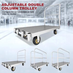 Folding Platform cart Dolly cart Push Cart Dolly Moving Platform (2000LBS 2IN1 (36X24 INCH))