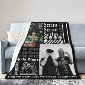 Suicide Hip Hop Music Boys Blanket, Ultra-Soft Micro Fleece Cover Blanket for Couch Sofa Bed, Warm Soft Throw Blanket, Graphic Bed Blanket for All Season