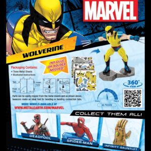 Metal Earth X-Men Wolverine 3D Metal Model Kit Fascinations