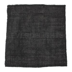 CleverDelights 6 Inch Black Burlap Squares - 12 Pack - Jute Burlap Fabric - Finished Edges - 6" x 6"