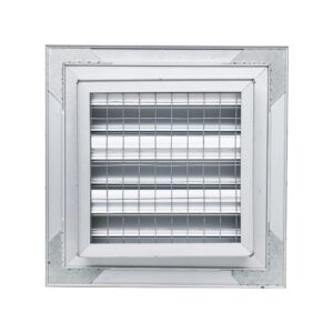 Fits 6x6 Wall Opening Anodized Aluminum Exterior Wall Vent by Handua | Gable Shed for Crawlspace, Outdoor, Doors, Attic | Weatherproof, Rain&Rust Proof, Water Resistant Grille Overall: 8"W X 8"H