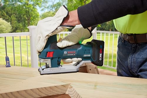 BOSCH GST18V-60BCN 18V Brushless Connected Barrel-Grip Jig Saw, 3,800 SPM, LED Light, Tool-free Blade Change (Bare Tool)